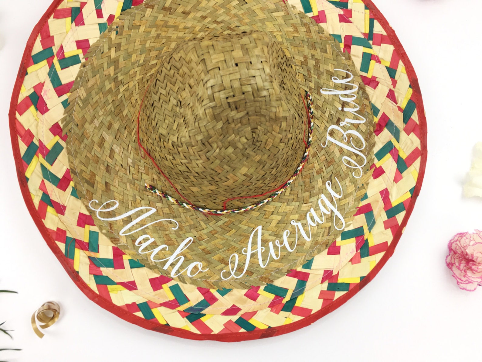 Nacho Average Bride Hat Sombrero Hat Fiesta Bachelorette - Etsy