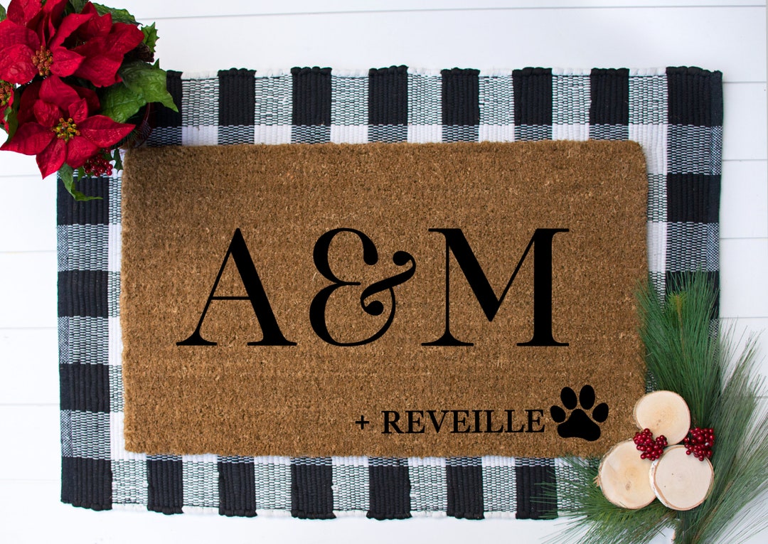 Custom Family Doormat, Personalized Doormat, Last Name Doormat,wedding ...