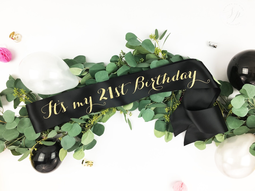 21 Birthday- Finally 21 Sash- Finally Legal Sash- 21st Birthday Sash ...