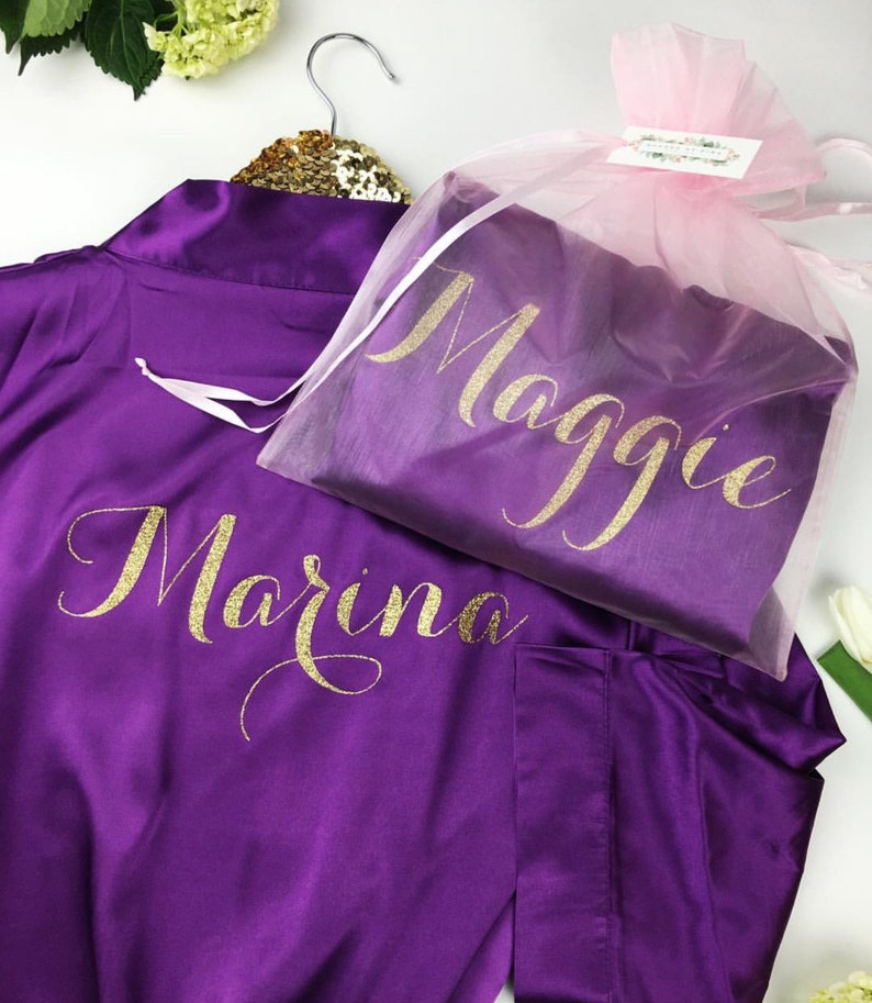 Bridal Robe Group Package Custom Robes Wedding Day Robe - Etsy