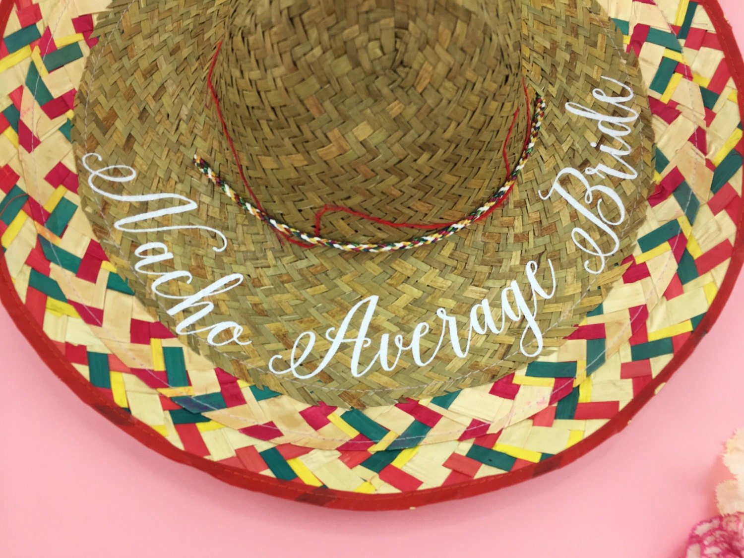 Nacho Average Bride Hat Sombrero Hat Fiesta Bachelorette - Etsy UK