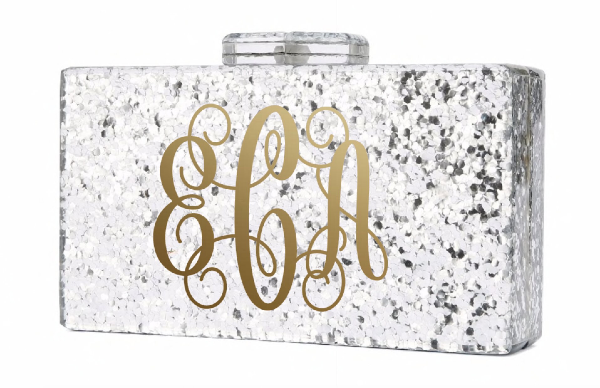 Monogram Clutch Custom Acrylic Clutch Personalized Clutch | Etsy