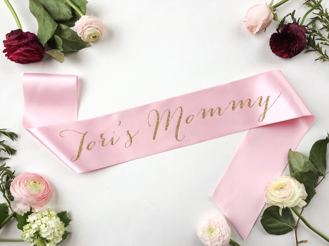 Mommy to Be Sash - Mother Sash - Baby Gender Reveal - Baby Shower Sash ...