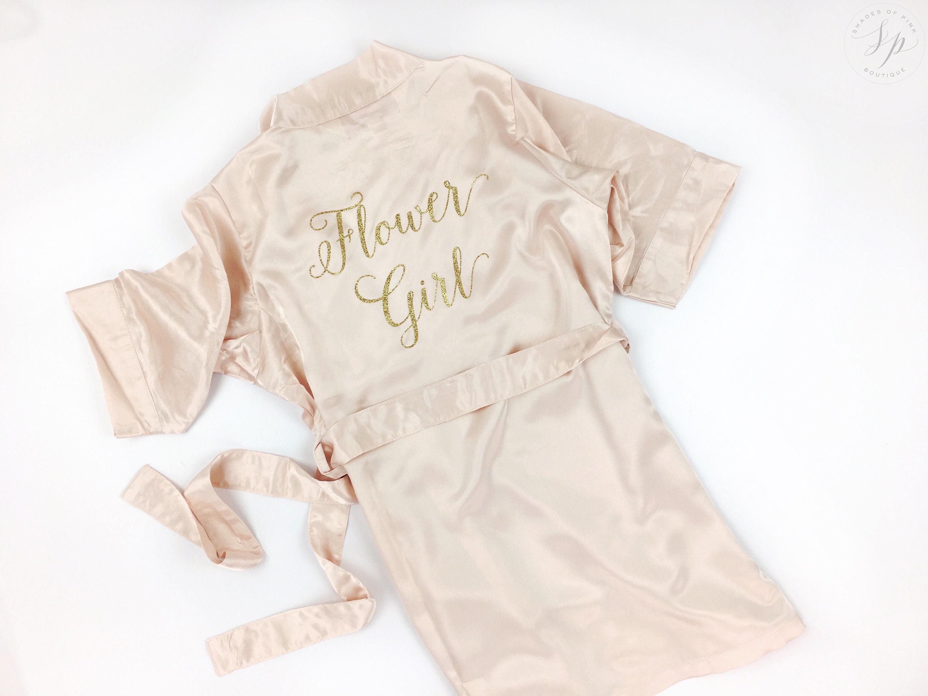 Flower girl robe Junior Bridesmaid robe Bridesmaids Robe | Etsy