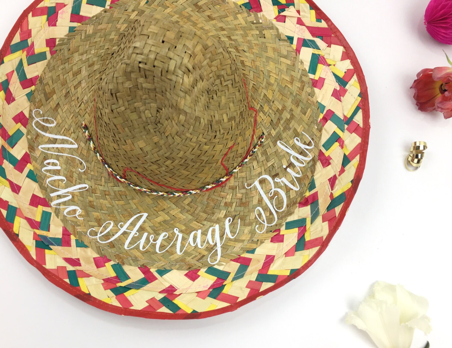 Nacho Average Bride Hat Sombrero Hat Fiesta Bachelorette - Etsy