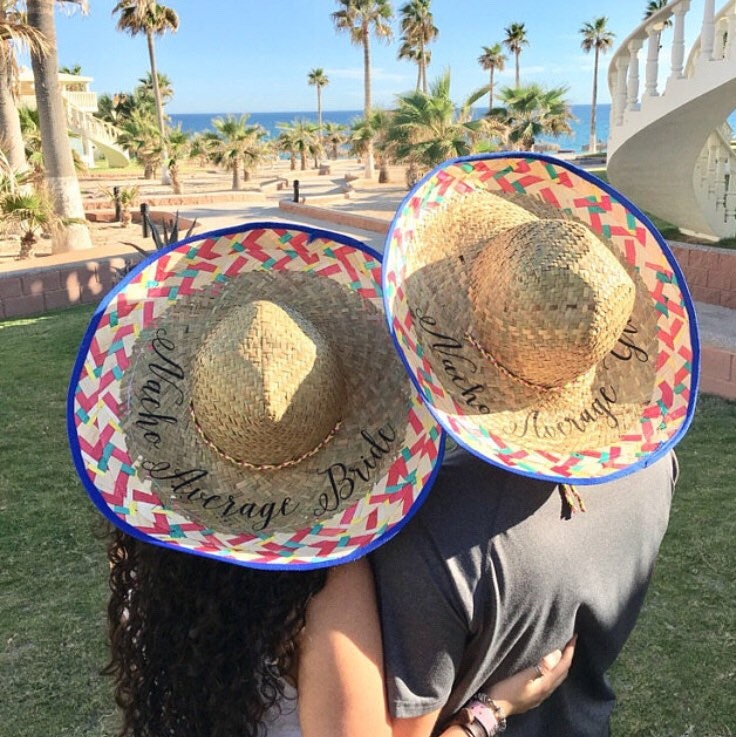 Nacho Average Bride Hat Sombrero Hat Fiesta Bachelorette - Etsy