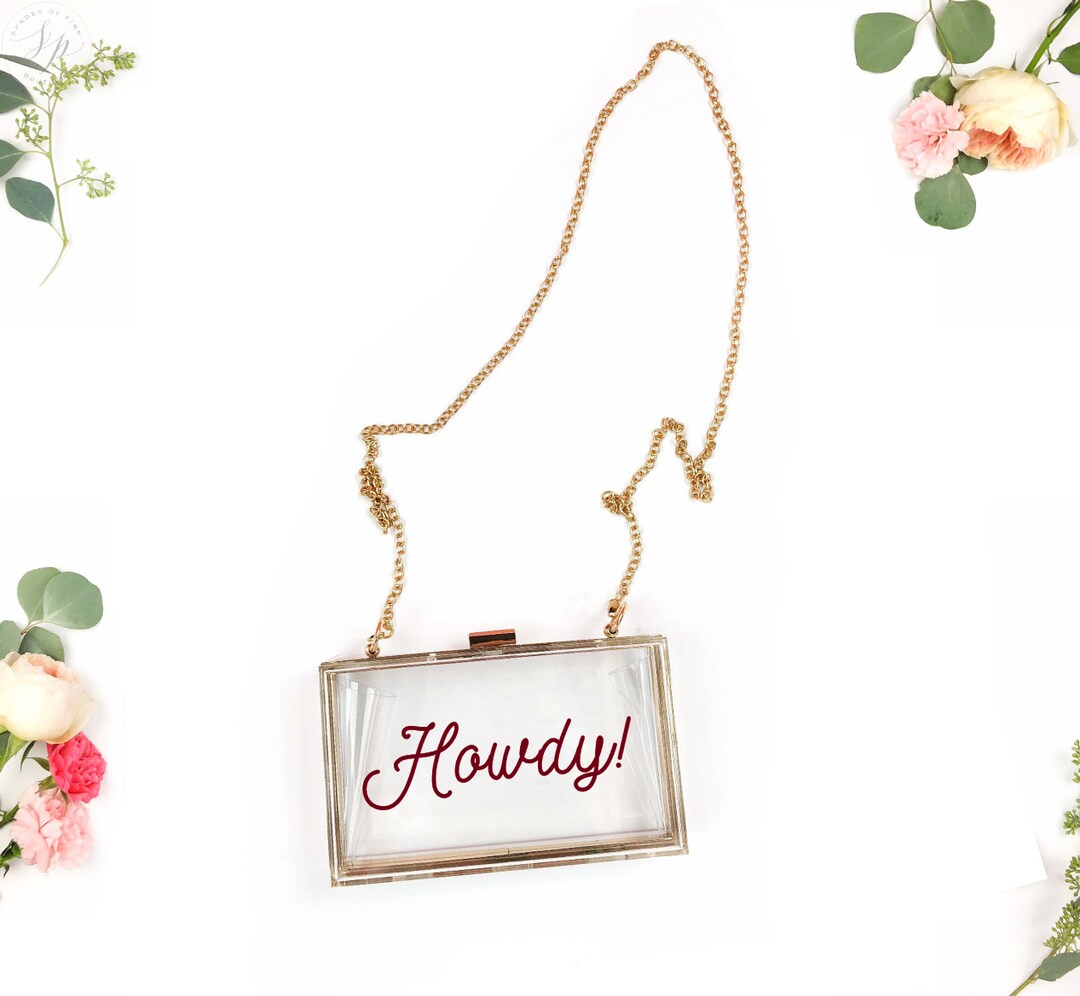 Clear College Gameday Stadium Purse Bag - Oklahoma Uga Georgia Texas ...