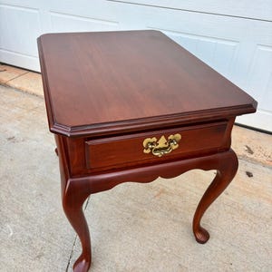 HARDEN FURNITURE SET of Coffee and End Tables Solid Cherry Queen Anne ...