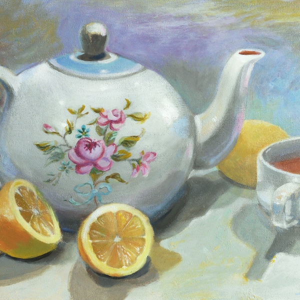Teapot Painting - Etsy