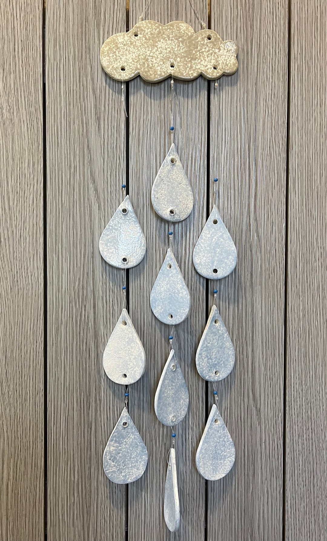 Raindrop Wind Chime - Etsy