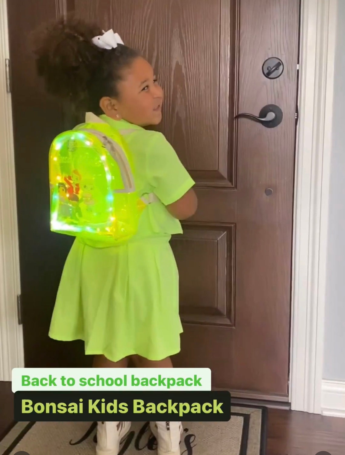 Pink and Green Light up Backpacks - Kids and Toddlers - Boys - Girls - Etsy