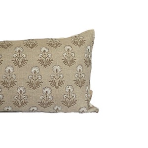 DAISY 14x40 Neutral Block Print Pillow Cover Floral Extra - Etsy