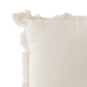 Sevillla 22 White Frayed Edge Linen Pillow Cover - Etsy