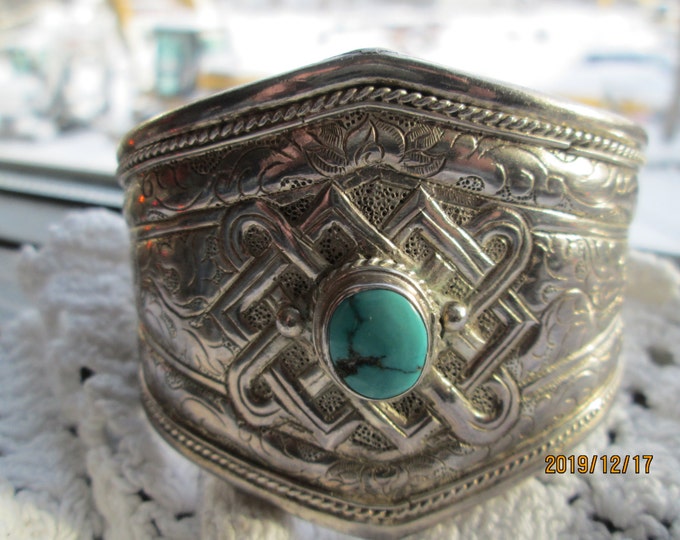Vintage Native Design Sterling Silver 925 & Turquoise - Etsy