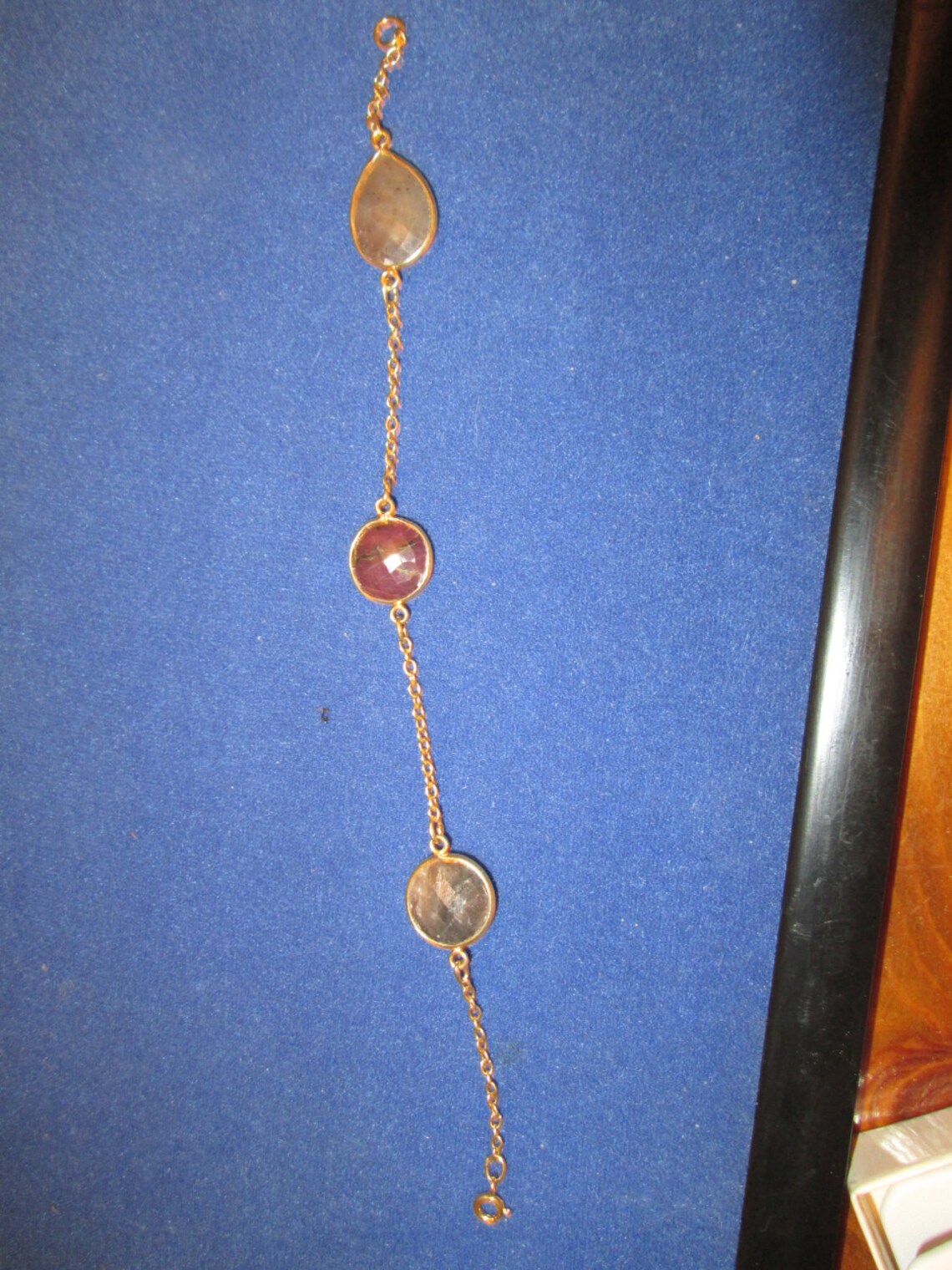 3.20ctw Three Natural Fancy Red Sapphires 14k Gold/925 - Etsy