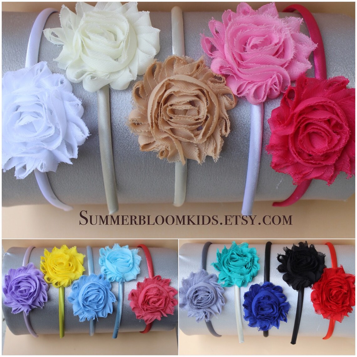 Shabby Chic BUNDLE Headband Plastic Toddler Girls Headbands | Etsy