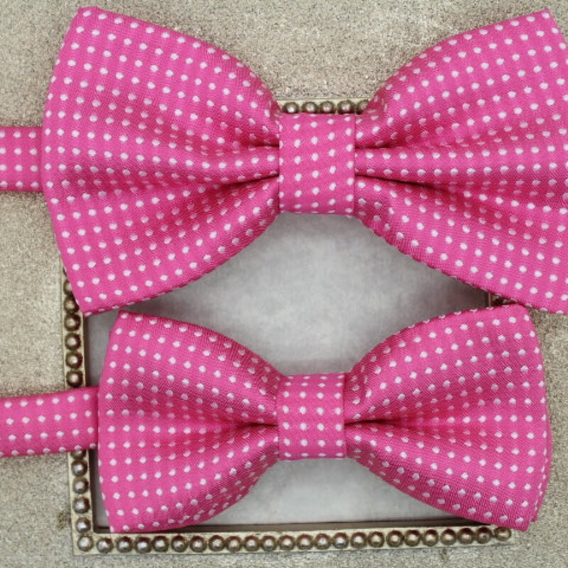 Pink Bow Tie - Etsy