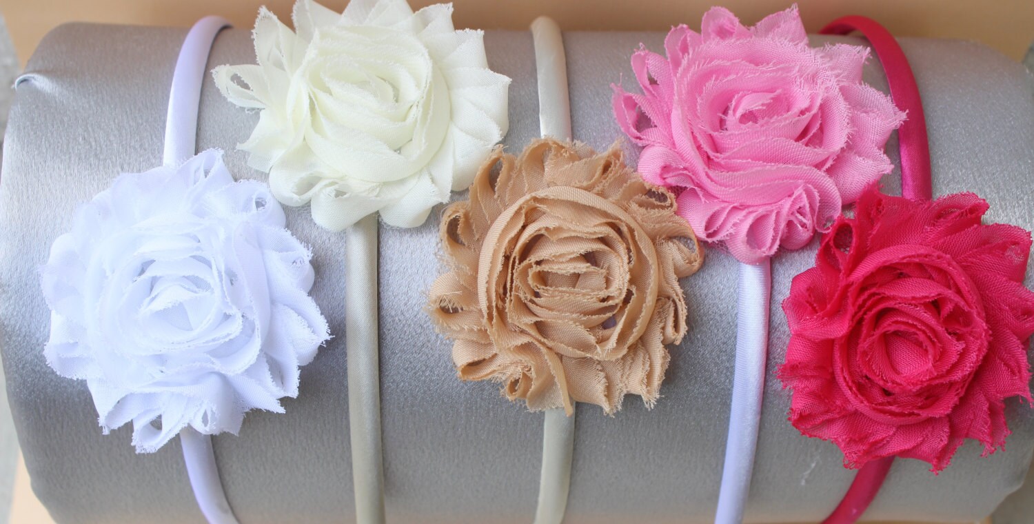 Shabby Chic BUNDLE Headband Plastic Toddler Girls Headbands | Etsy