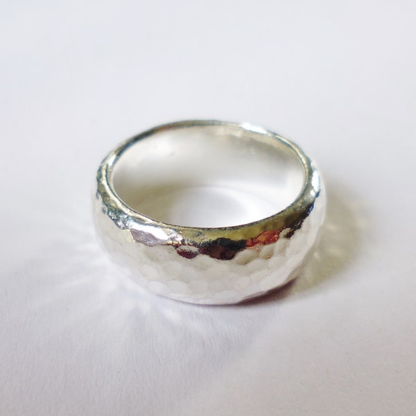Chunky Silver Band - Etsy