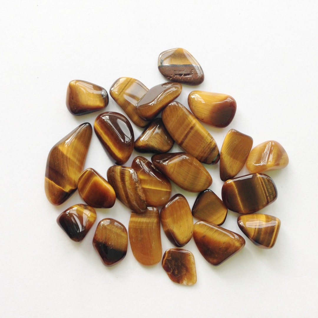 75g Vintage Small Tiger Eye Gemstones / Brown Gemstone / Real Tiger Eye ...