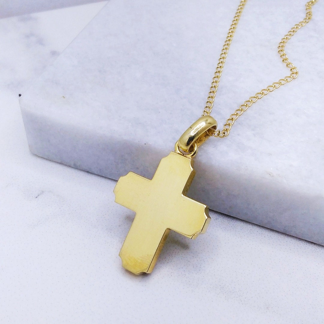 Greek Orthodox Gold Cross/solid Gold Gross 14k Yellow Gold/18k Gold Men ...