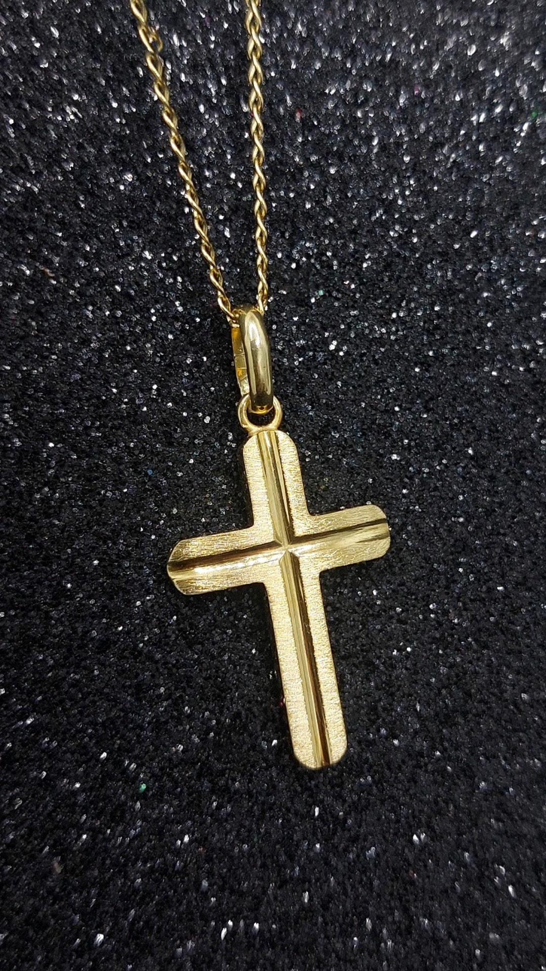 Greek Orthodox Boys Christening Cross 14k Gold/greece Baptism Gold ...