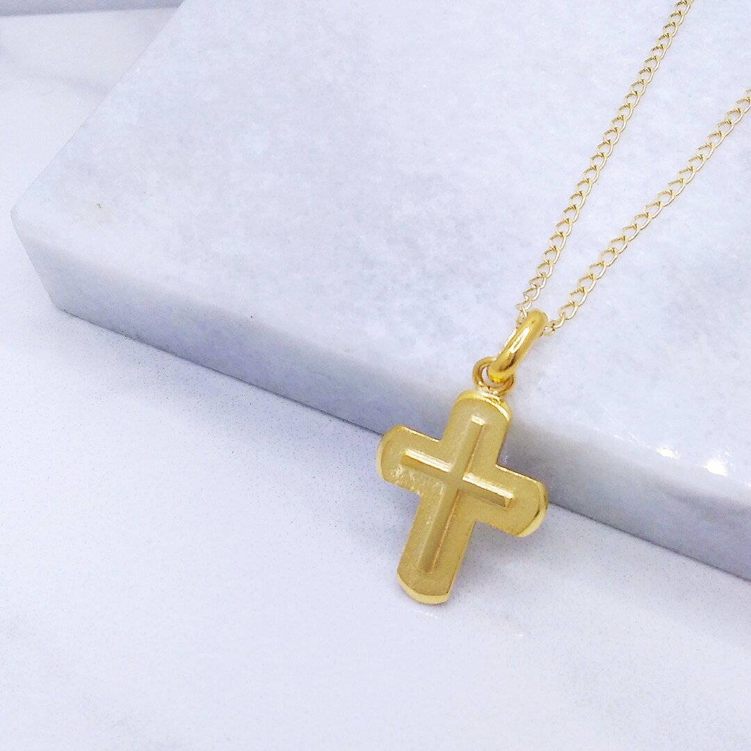 Greek Orthodox Baptism Gold Cross,greek Christening Gold Cross,solid ...
