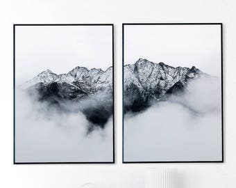 Mountain poster | Etsy