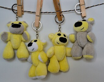 Vintage 2005 Dandee 5 Humfrey Hug-a-bear Teddy Bear Mini Keychain Plush ...