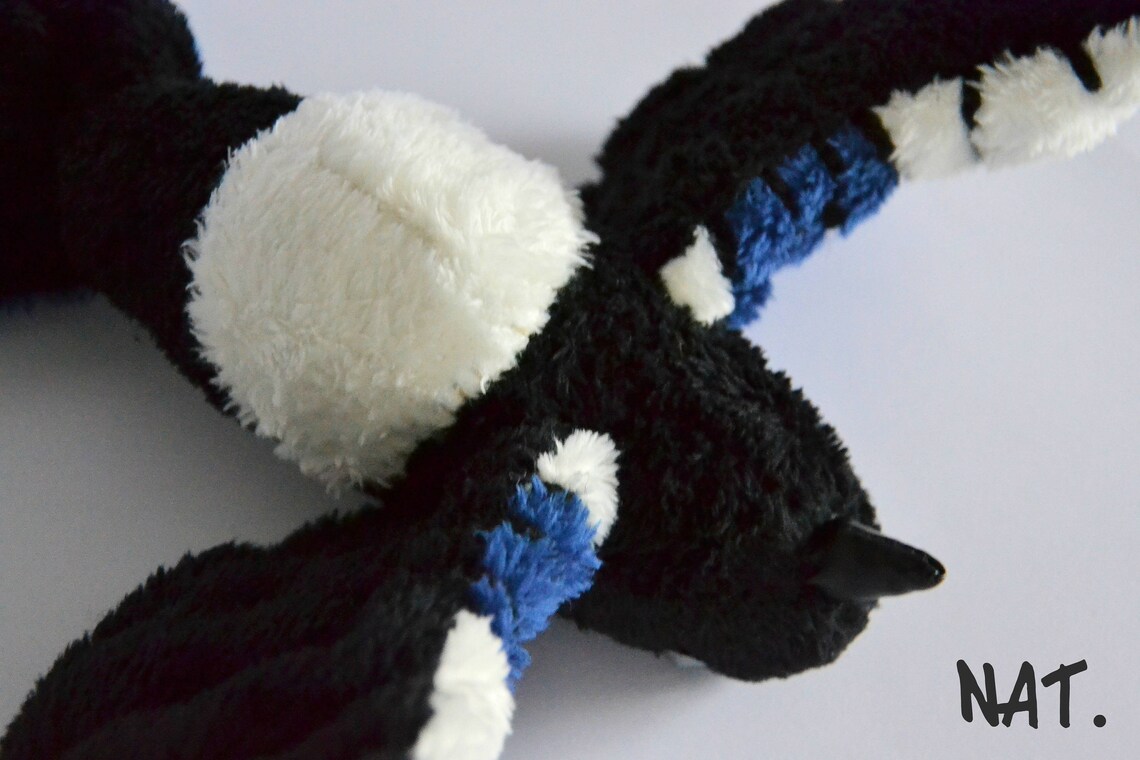 Plush Magpie MAGGIE | Etsy