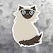 Himalayan Cat Sticker or Magnet Persian Cat Vinyl Weatherproof Decal 3 ...