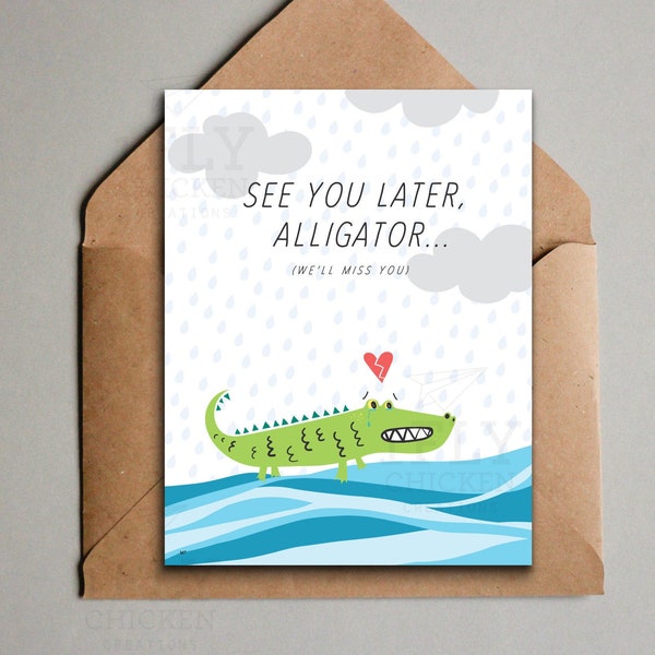 Not Goodbye See You Later Card - Etsy