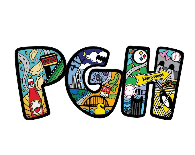 Pittsburgh Magnet Pack | Refrigerator Magnets | Fridge Magnets | Locker ...