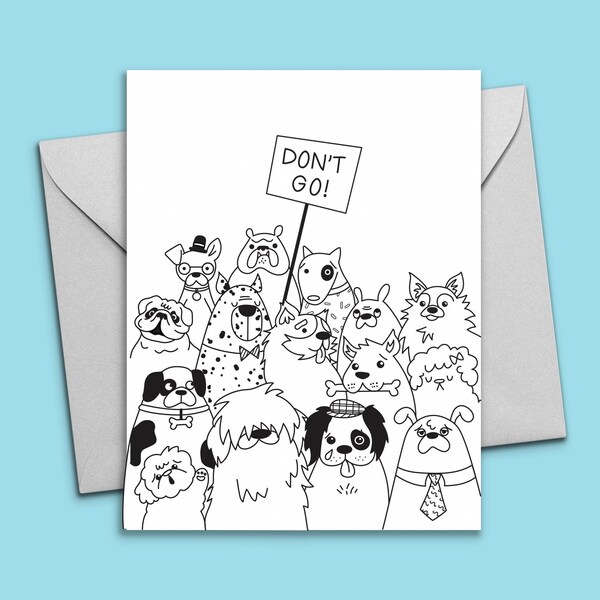 Dog Goodbye Card - Etsy
