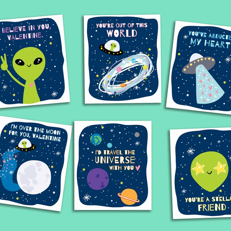 Space Valentine - Etsy