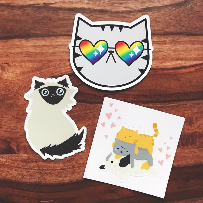 Himalayan Cat Sticker or Magnet Persian Cat Laptop Sticker | Etsy