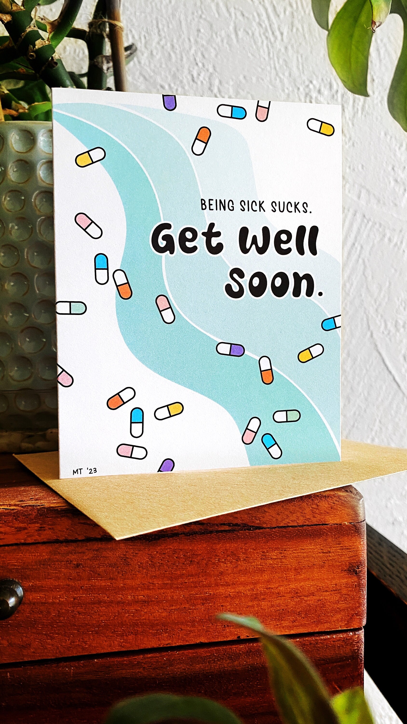 Unique Get Well Soon Card - Cute Printable Greeting Card for Illness ...