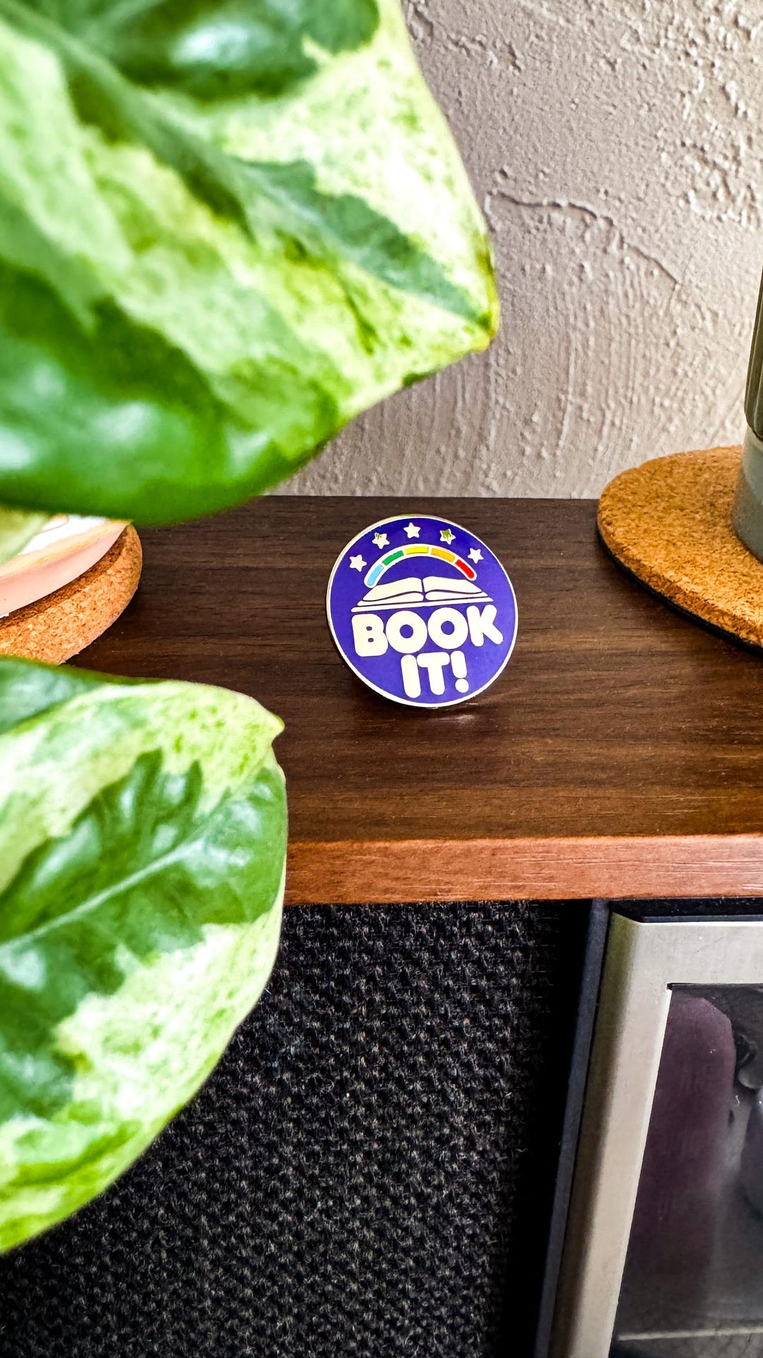 Book It Button Enamel Pin - 90s Nostalgia Pizza Hut Lover - Fun ...