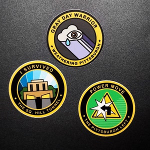 Pittsburgh Sticker Pittsburgh Left Merit Badge 2 - Etsy