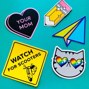 Scooter Sticker - 3 Inch Vinyl Waterproof Decal - Watch for Scooters ...