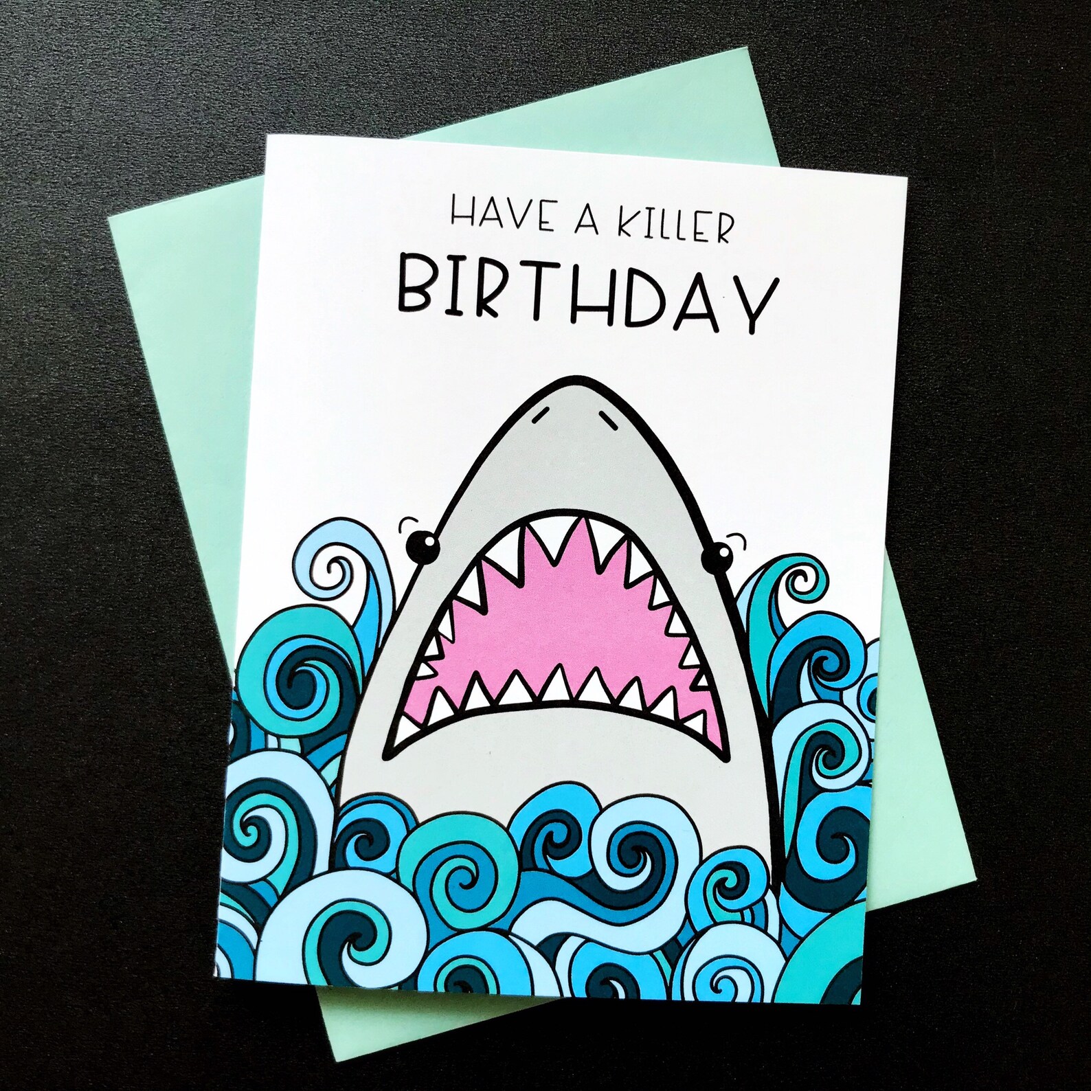 Fun Shark Birthday Card Printable Shark Card for Kids - Etsy Canada