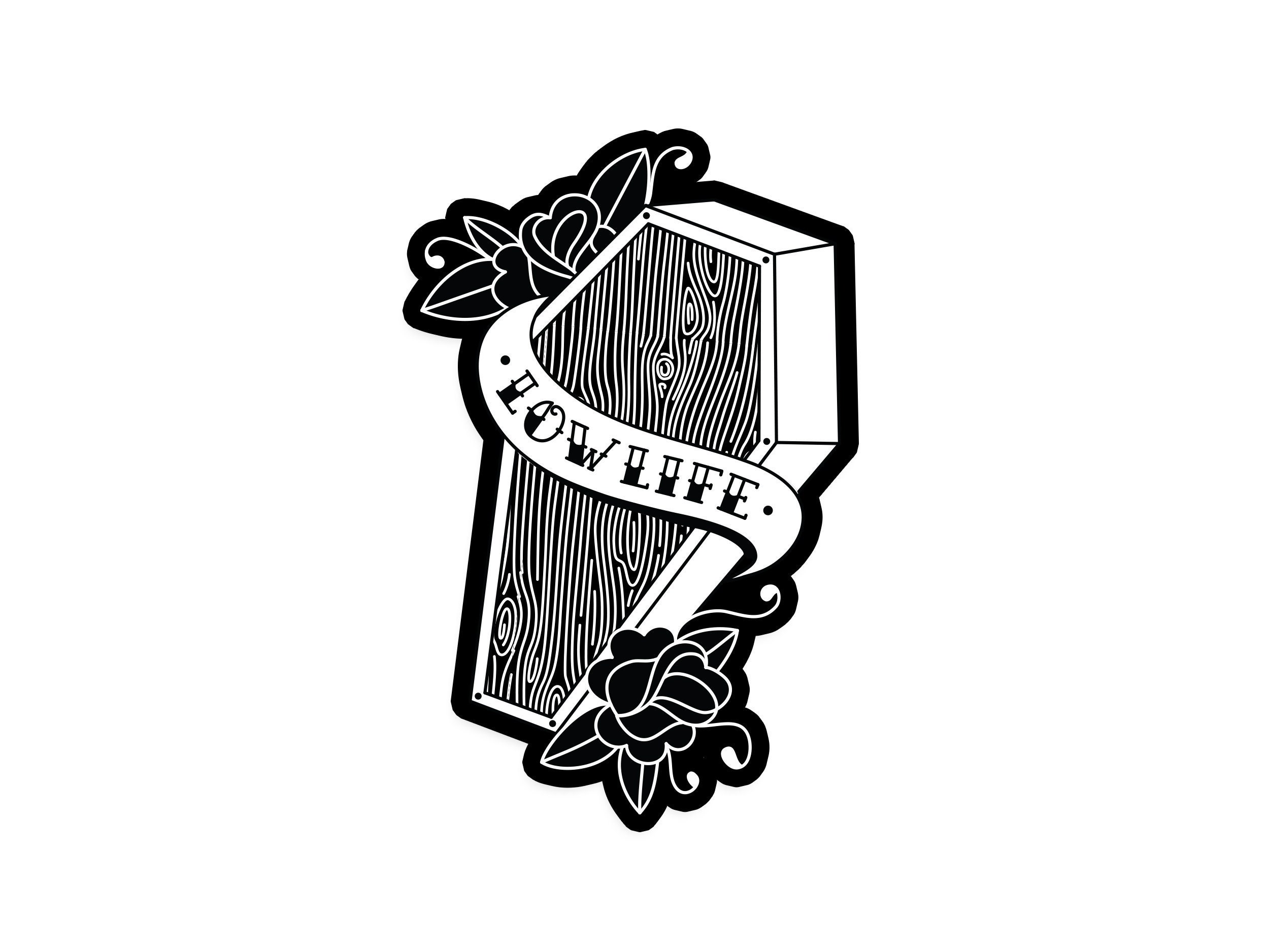 Traditional Coffin Tattoo Designs