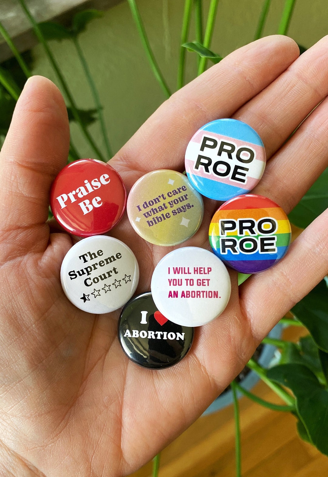 Pro Choice Womens Rights Pins and Magnets - Handmade 1 Inch Buttons ...