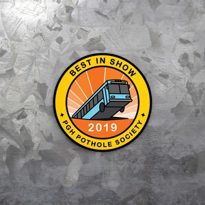 Pittsburgh Pothole Stickers Funny Pittsburgh Driver Yinzer Gift Vinyl ...