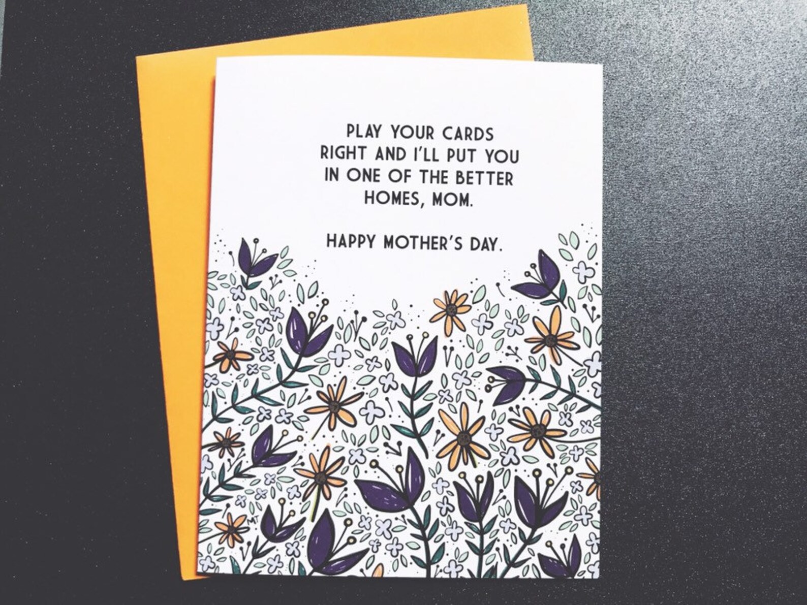 Funny Mother's Day Card Printable Colorful Purple - Etsy