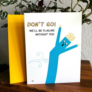 Cute Goodbye Card - Printable Tube Guy Farewell Card - Digital Download ...