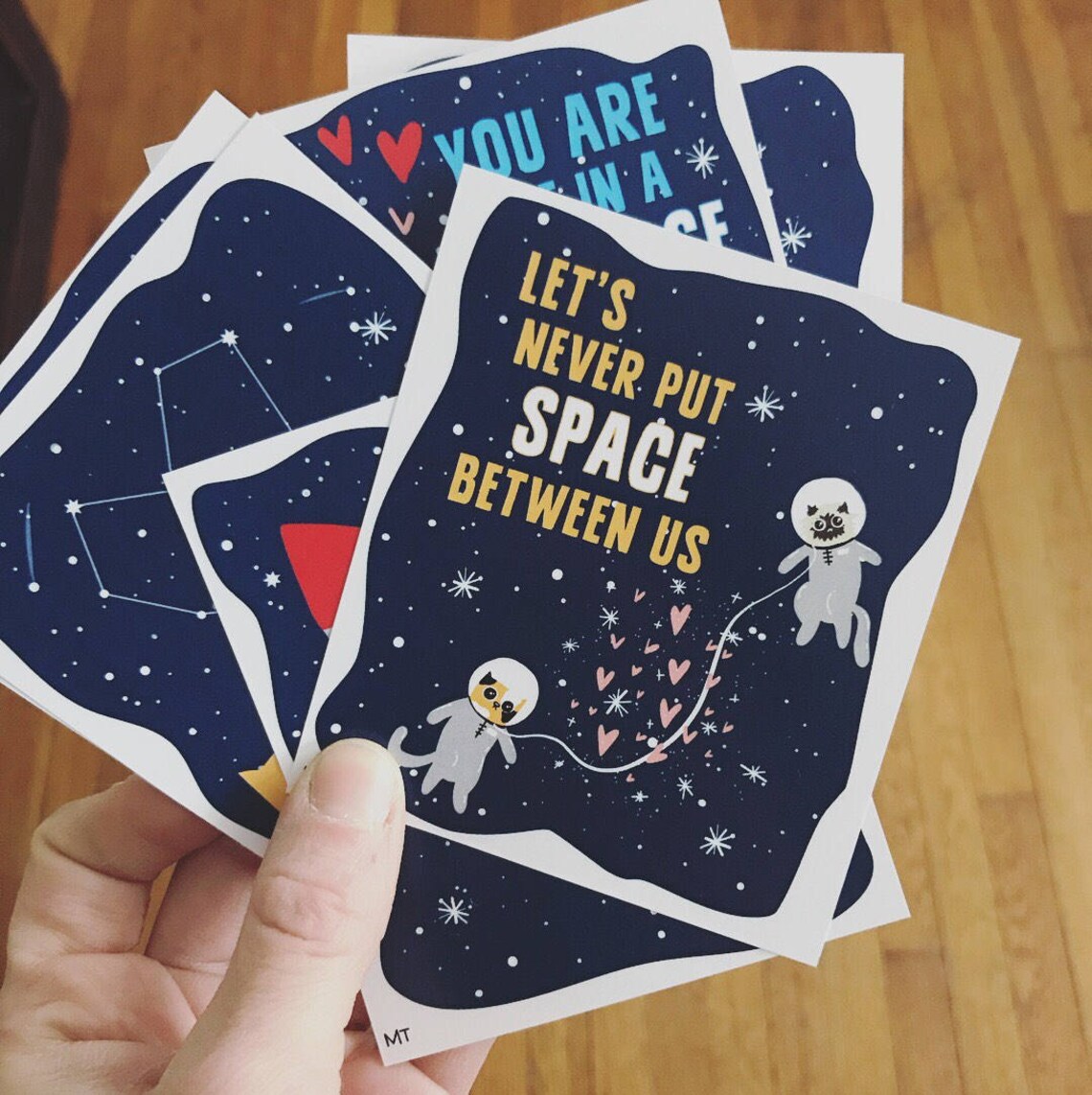 Printable Space Cats Valentines Cards - Kids Cutout DIY Valentines ...