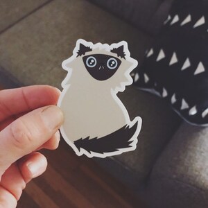 Himalayan Cat Sticker or Magnet Persian Cat Vinyl Weatherproof Decal 3 ...