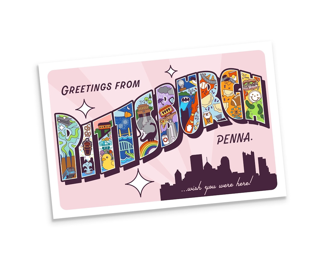 Vintage Postcard Pittsburgh - Greetings From Pittsburgh Souvenir by ...
