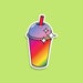 Slushie Sticker Holographic Rainbow Icee Drink Sticker 3 Vinyl ...
